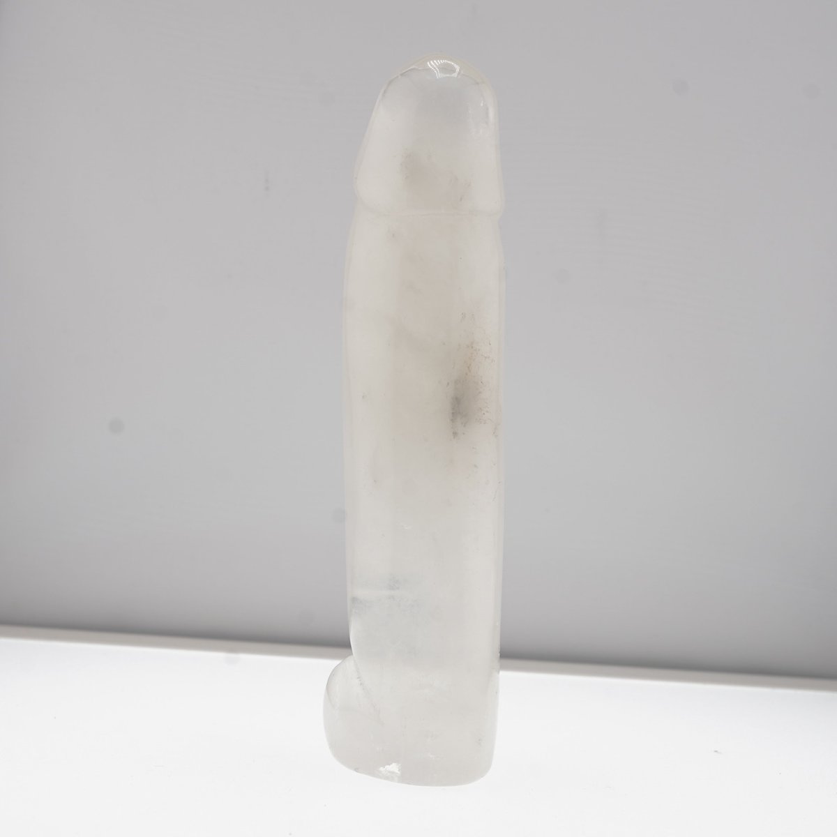 Statueta falus Cristal de stanca - 19cm, C1 - pe STONEMANIA.RO