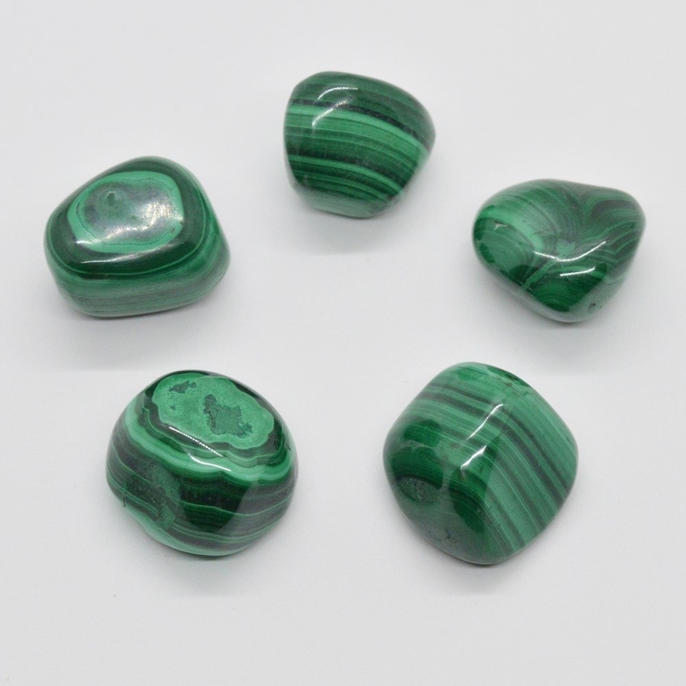 Malachit natural rulat 20mm