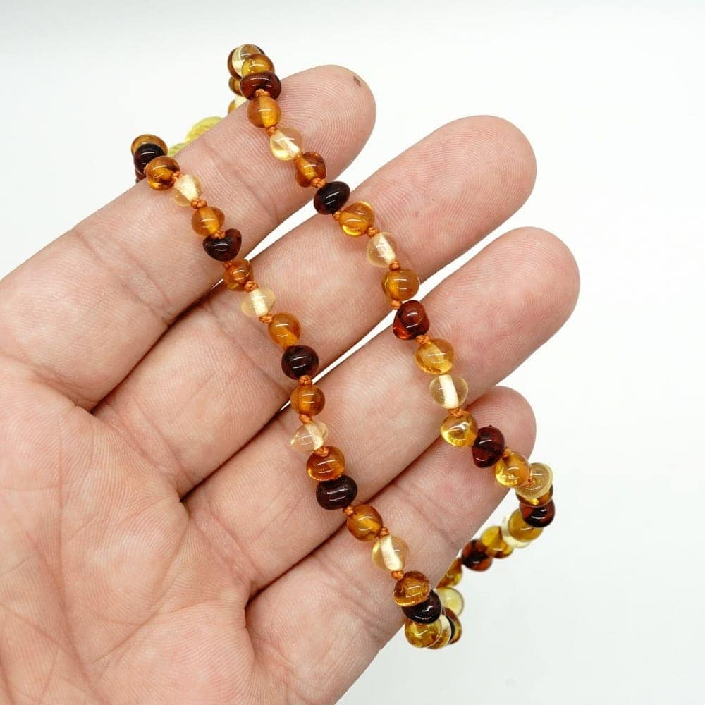 Colier din chihlimbar natural pentru copii, bebelusi - Model 2