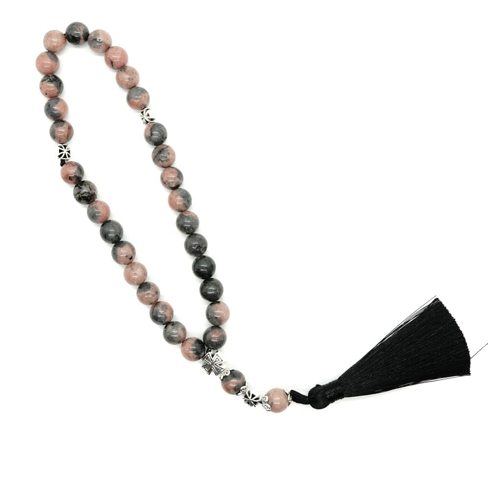 Matanii pietre semipretioase Jasp roz cu gri 10mm - pe STONEMANIA.RO